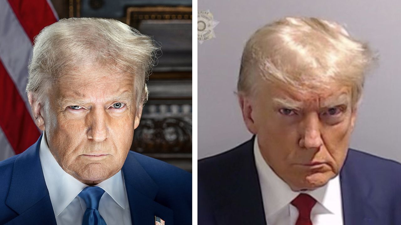 Kuin pidätyskuva – Trumpin virallinen muotokuva julki | MTV Uutiset