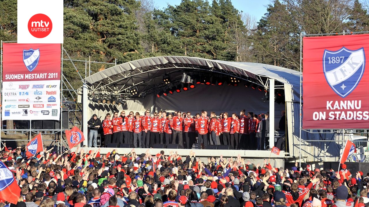 Punainen meri HIFK:n mestaruusjuhlissa – katso kuvat! | MTV Uutiset