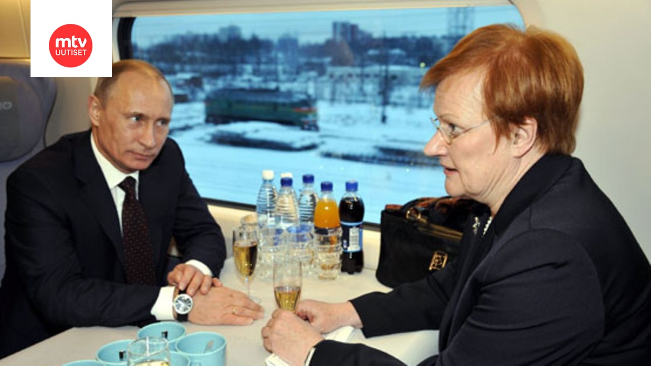 Halonen ja Putin tapasivat uuden Allegro-junan kyydissä | MTV Uutiset