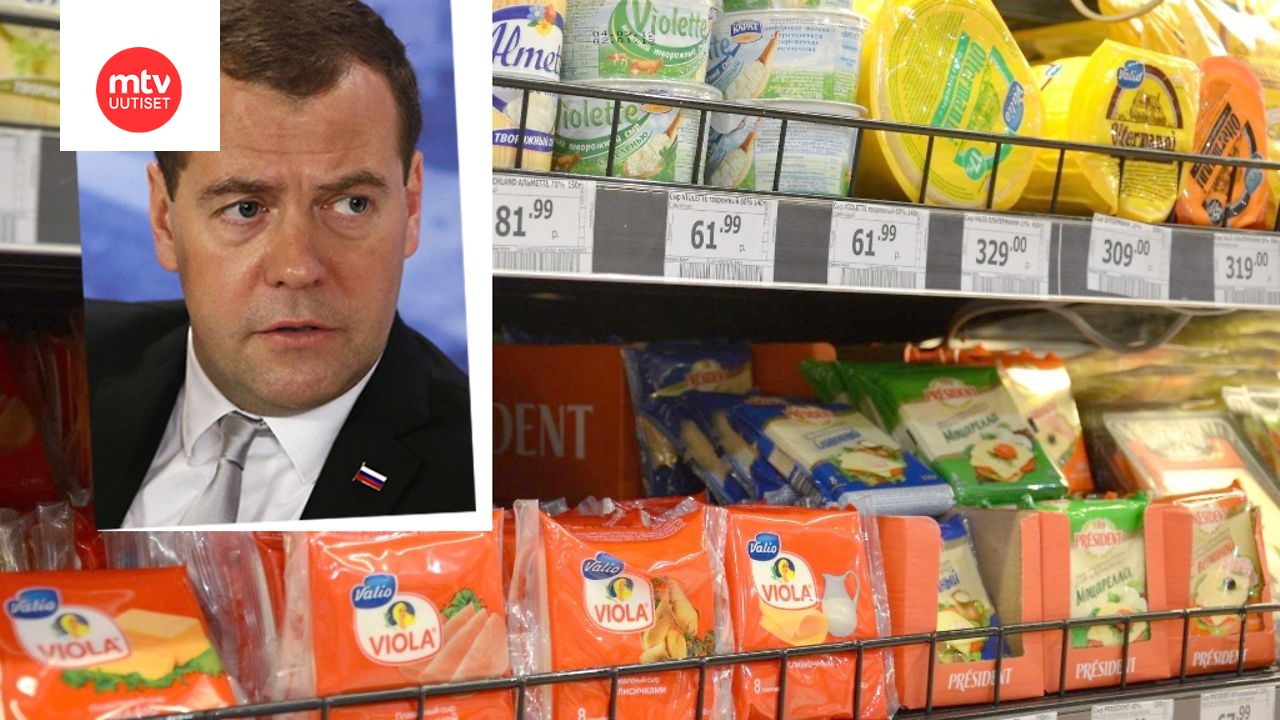 Venäjältä täysi boikotti EU:n maitotuotteille ja lihalle | MTV Uutiset