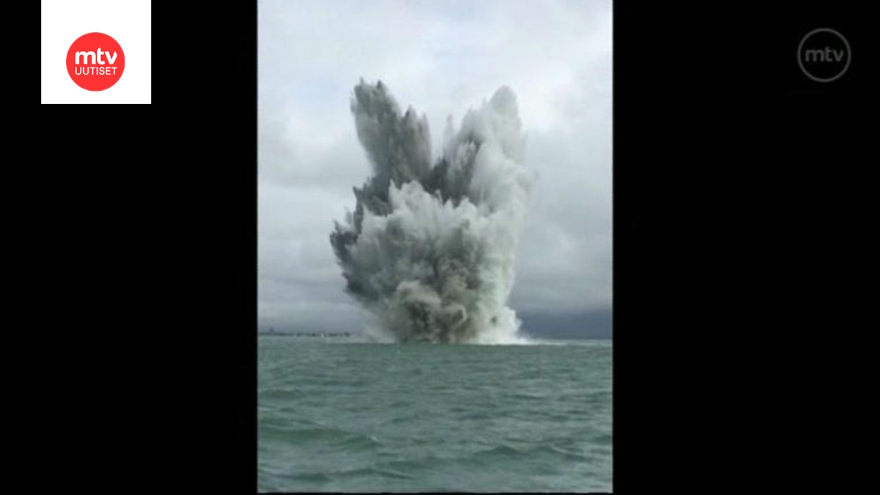 Video: 680 kilon merimiina löydettiin Englannista – räjäytys tallentui ...