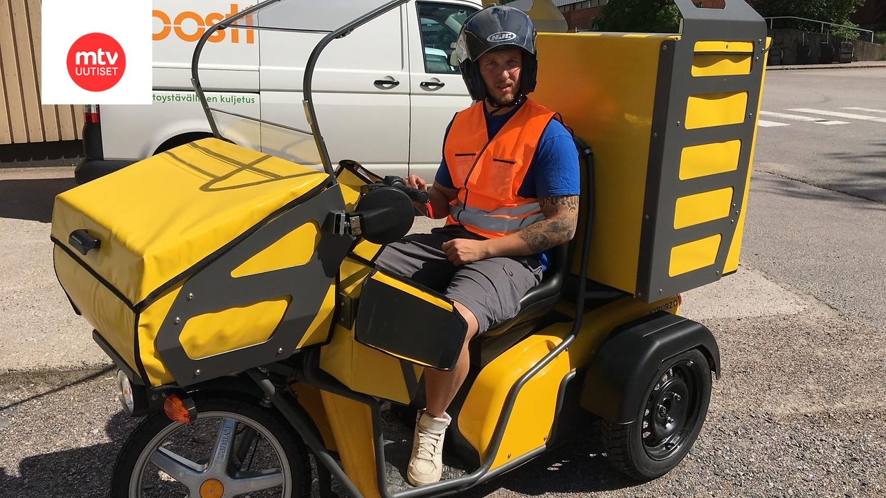 Posti kulkee pian sähkörahtiskootterilla – "Mieluummin tällä kuin ...