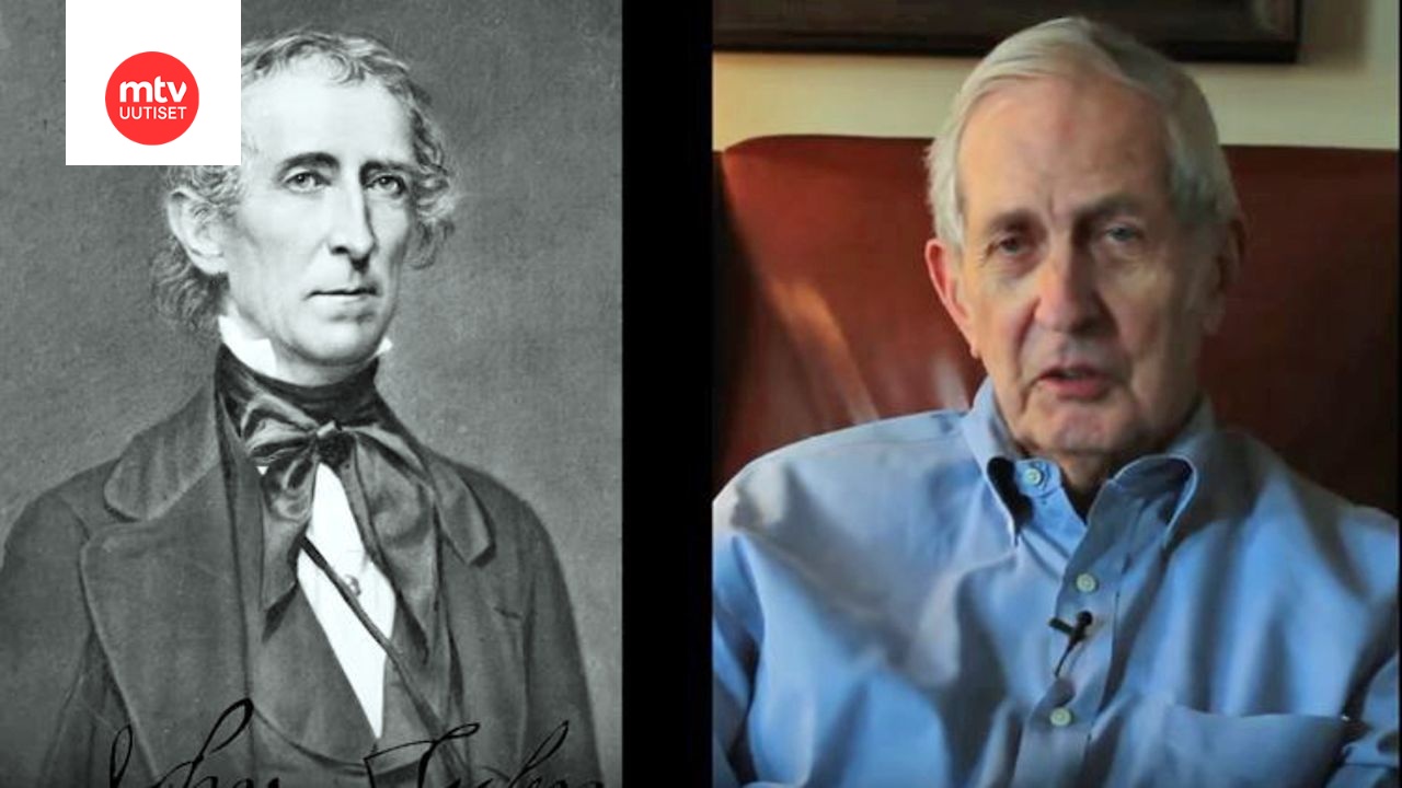 Tässä puhuu 1700-luvulla syntyneen presidentti John Tylerin lapsenlapsi ...