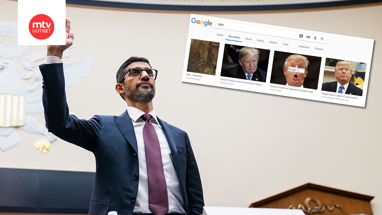 Jos googlettaa idioottia, saa Trumpin kuvia – Googlen toimitusjohtajaa ...