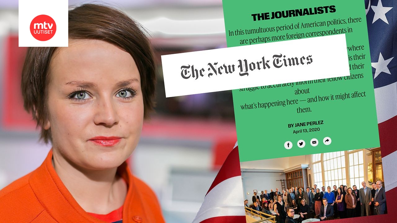 New York Times nosti esiin USA:n koronakriisistä raportoivat kirjeenvaihtajat, mukana MTV:n Mari ...