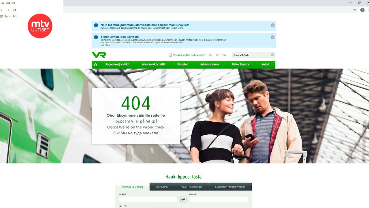 VR:n kesän junaliput tulivat myyntiin kaaoksen keskellä – verkkokauppa ...