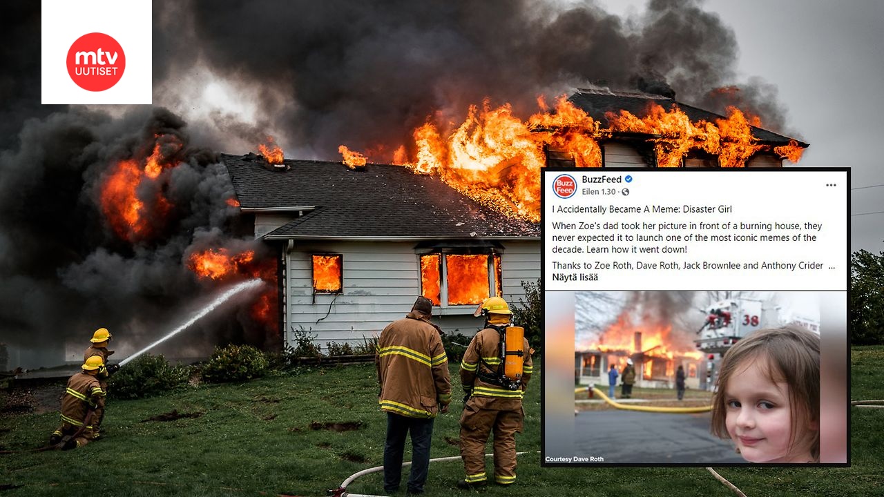 Disaster Girl -meemistä tuttu Zoe Roth kertoo tunnetun kuvan taustat ...