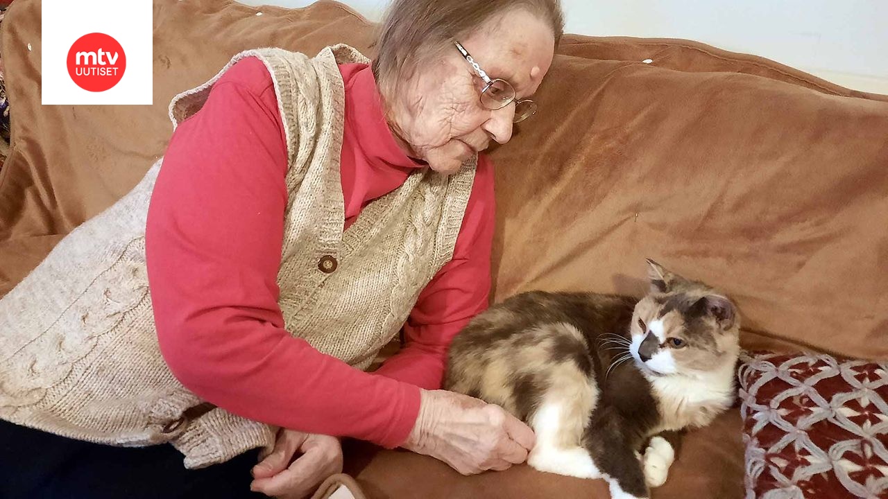 Kun Salme, 93, muutti palvelutaloon, 16-vuotias Kirppu-kissa pääsi ...
