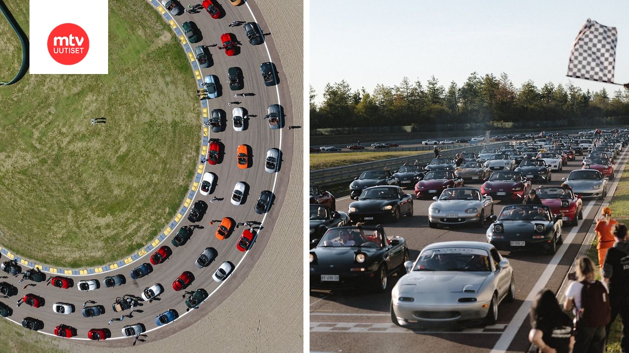 MX-5-avoautojen maailmanennätys: Maailman pisin Mazda-kulkue! | MTV Uutiset