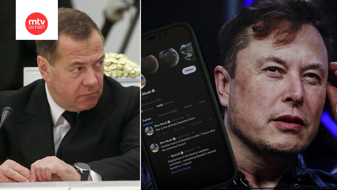Elon Musk ja venäjän ex-presidentti Medvedev päätyivät erikoiseen viestittelyyn lehtisalaatista ...