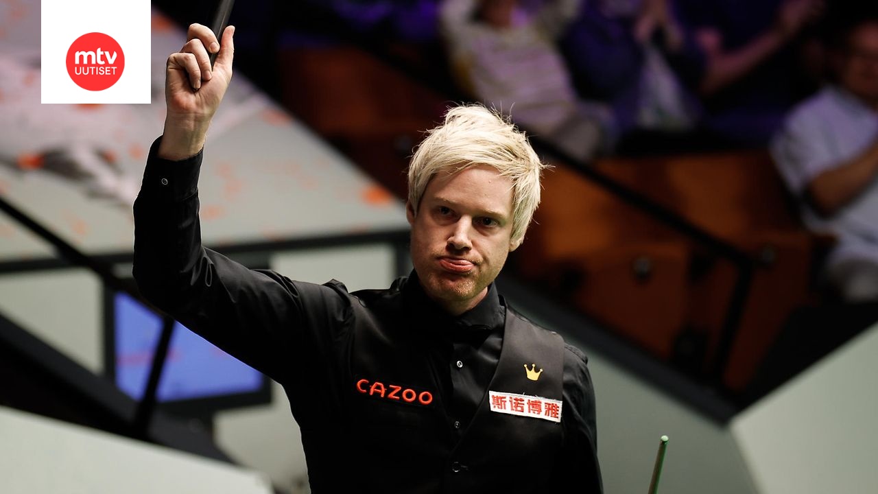MM-snooker: Neil Robertson jyräsi 1. kierroksella ja nousi ...
