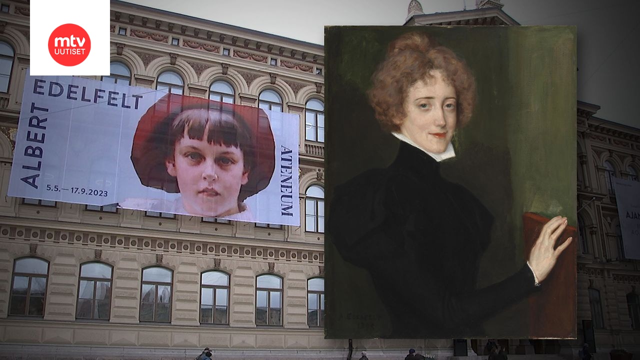 Albert Edelfeltin muotokuva Elsa Lindbergistä kätkee taakseen huiman ...