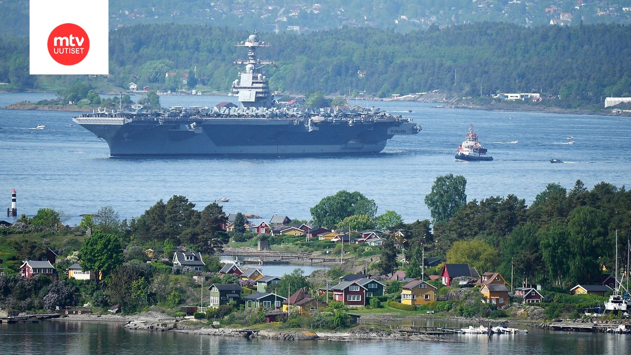 Maailman suurin lentotukialus saapui Osloon | MTV Uutiset