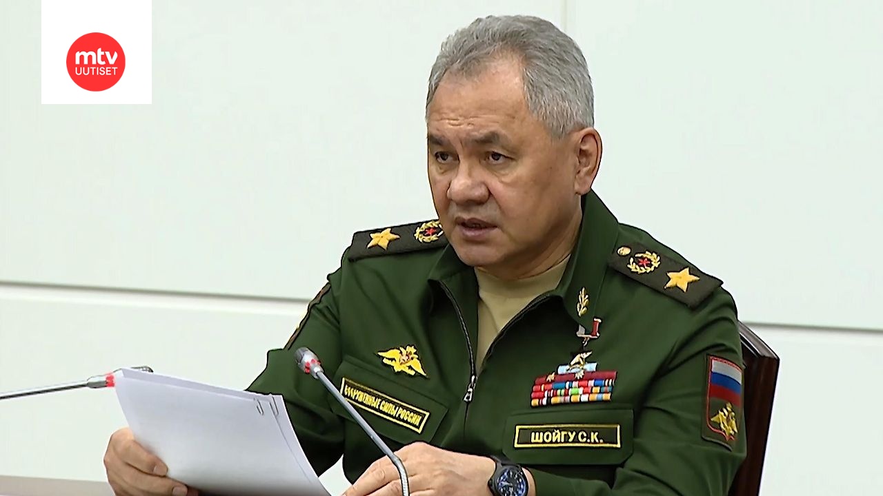 Shoigu: Venäjän puolustuksella on paikoin vaikeaa | MTV Uutiset