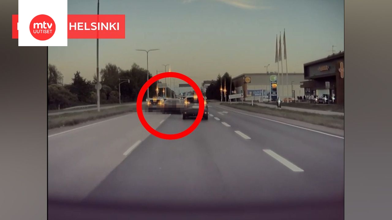 Kuski tallensi vakavan vaaratilanteen Helsingin Konalassa | MTV Uutiset