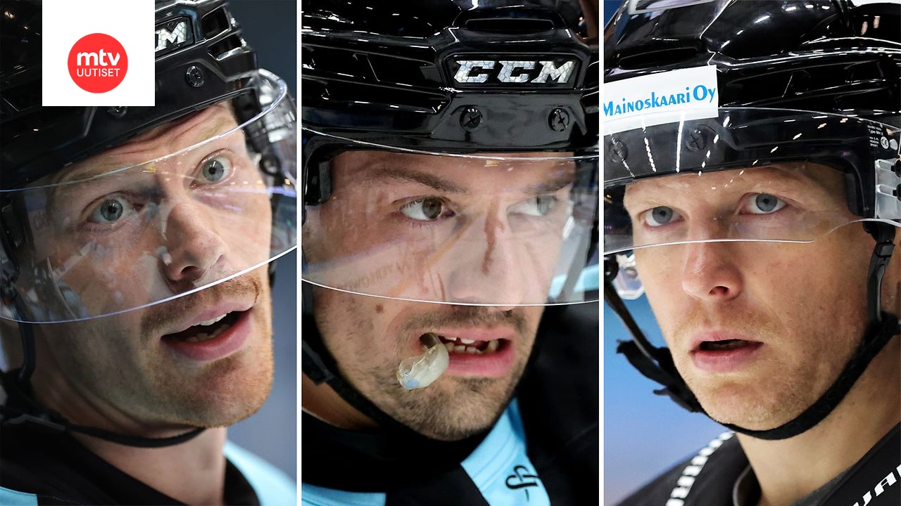 Pelicansin Ryan Lasch–Patrik Carlsson–Lars Bryggman SM-liigan paras ...