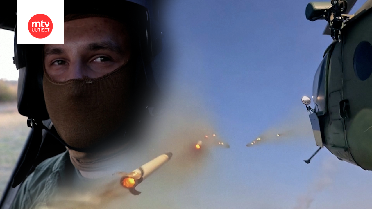 Näin toimii kuljetuskopteriin asennettu raketinheitinjärjestelmä | MTV Uutiset