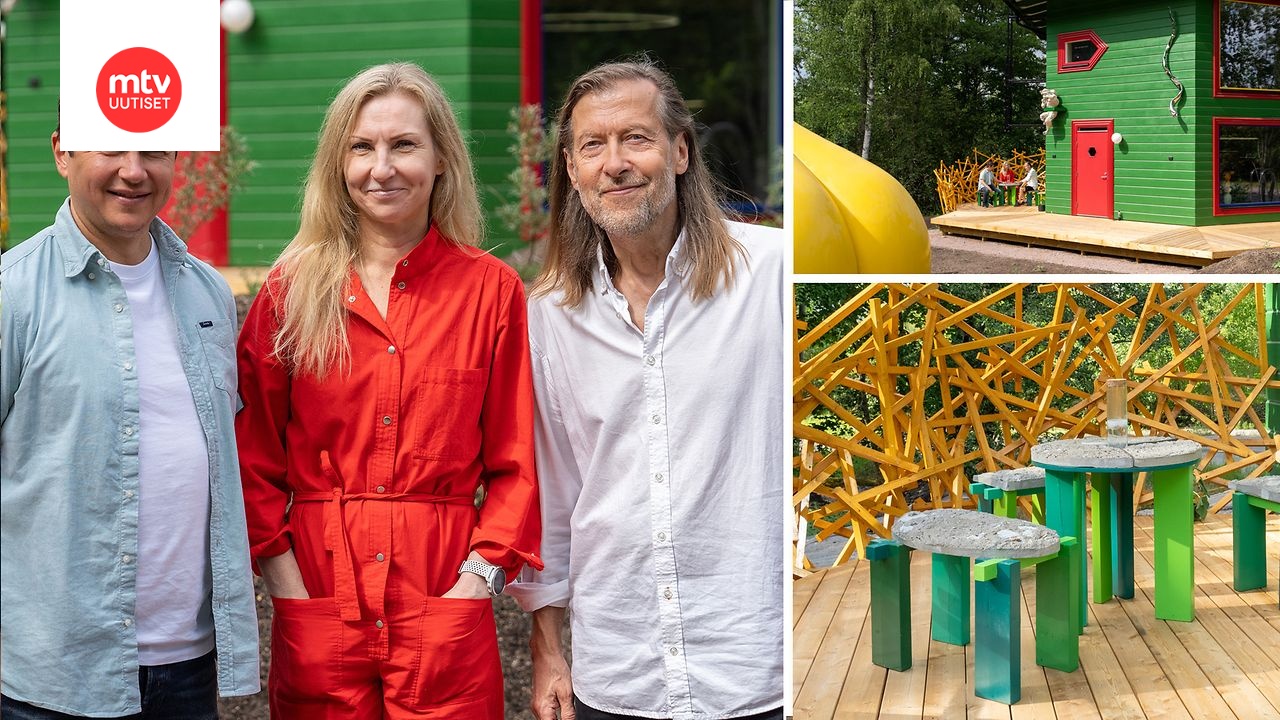 Li Anderssonin isä, taiteilija Jan-Erik Andersson, rakentaa taloa Grand ...