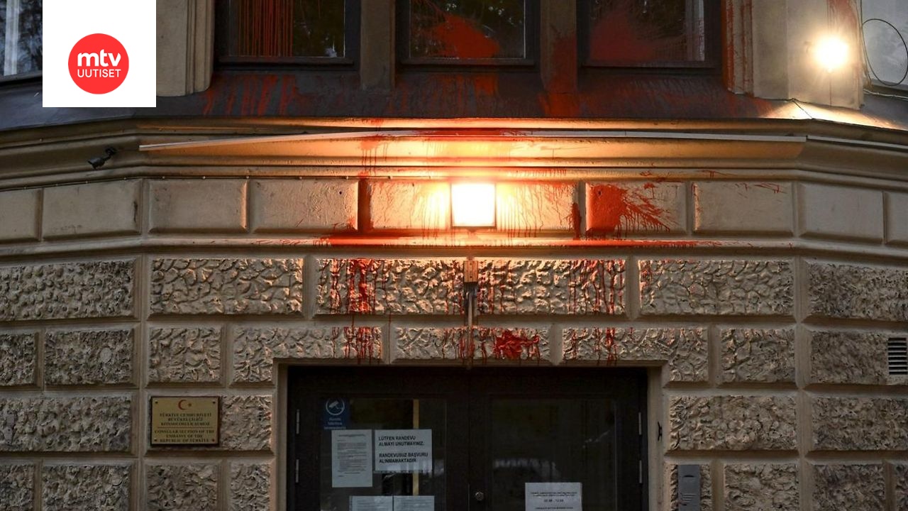 Poliisi tutkii Turkin suurlähetystön sotkemista vahingontekona | MTV ...