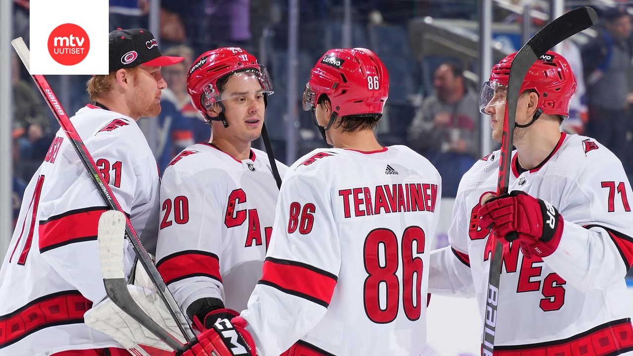 Aho hurjasteli 2+1, Hurricanes katkaisi tappioputkensa | MTV Uutiset