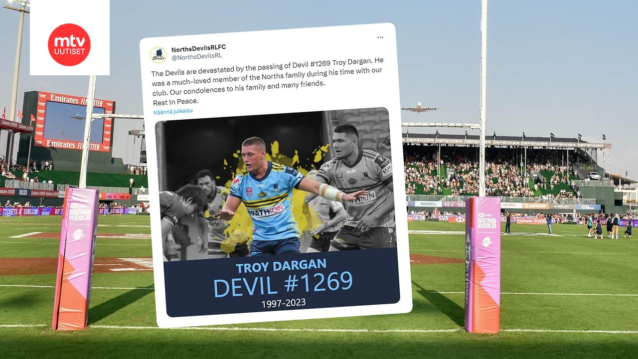 Rugbypelaaja Troy Dargan menehtyi liikenneonnettomuudessa jouluaattona ...