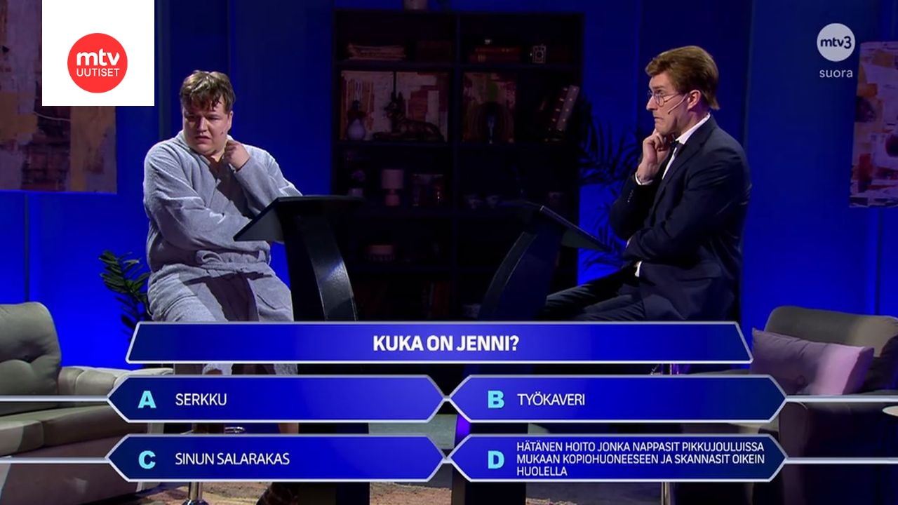 Köpi Kallio imitoi jälleen Antti Holmaa Haluatko avioeron -ohjelmaformaatissa | MTV Uutiset