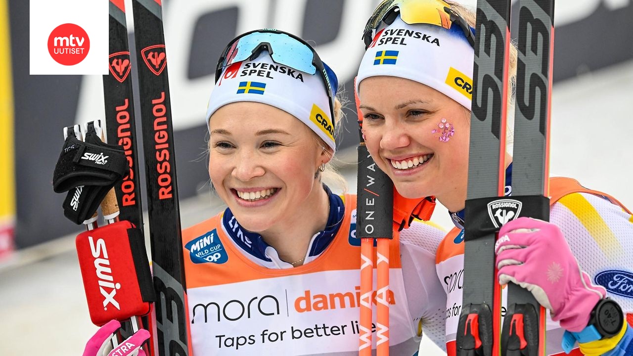 Jonna Sundling ja Emma Ribom eivät hiihdä yhdessä Lahden Salpausselällä ...