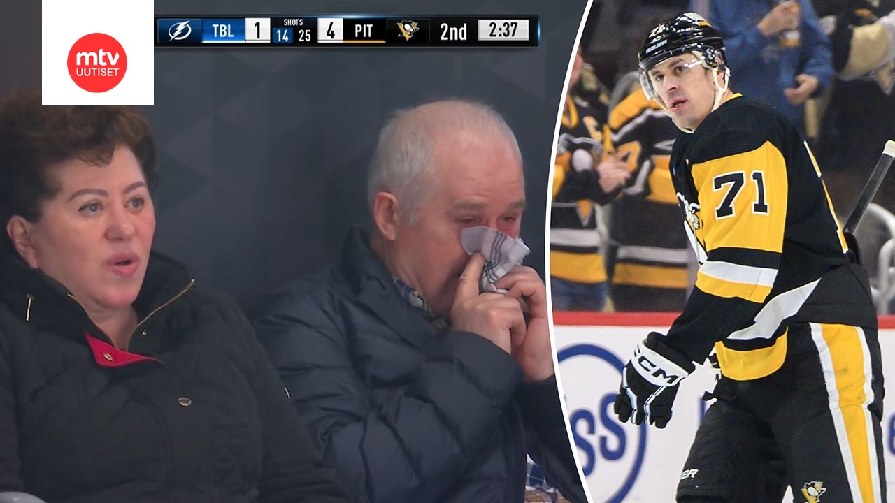 Jevgeni Malkinin vanhemmat itkivät nähtyään poikansa maalin paikan ...