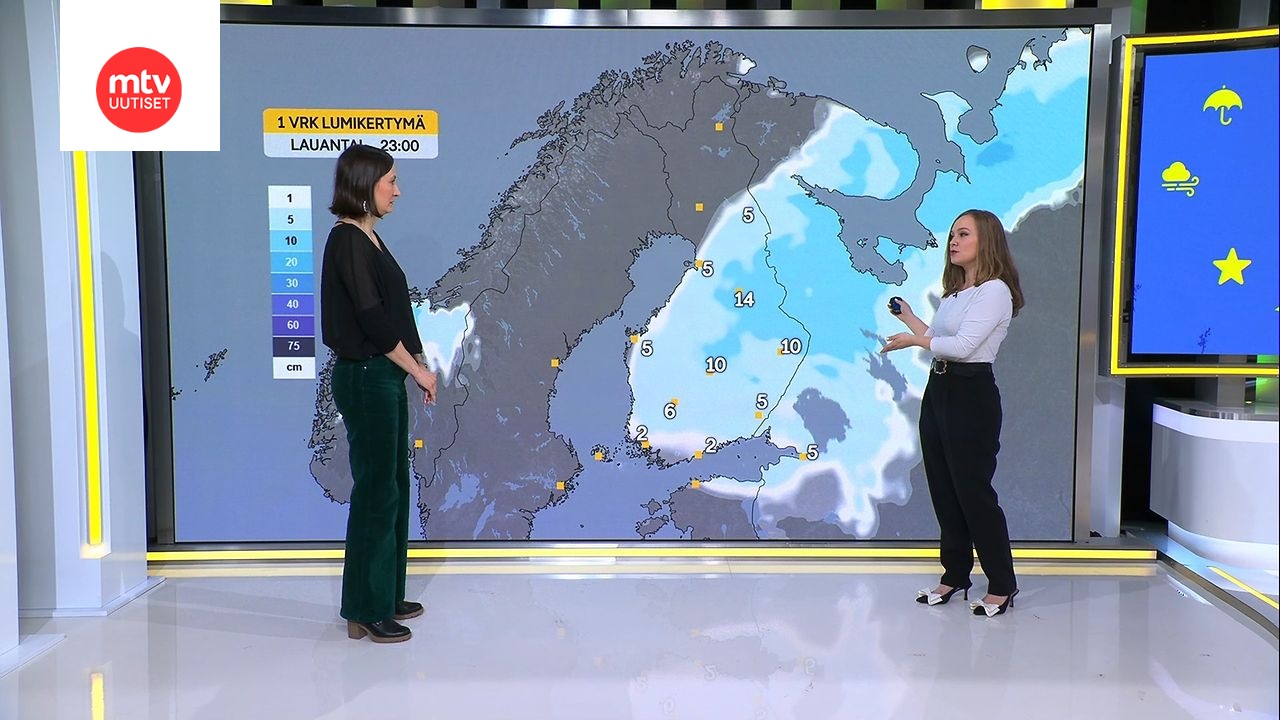 Talvi palaa etelään loppuviikkosta | MTV Uutiset