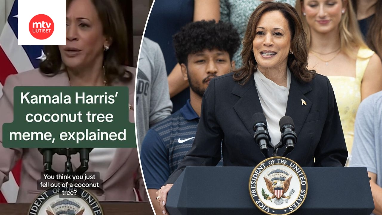 Tästä Kamala Harrisin kookospalmumeemissä on kyse | MTV Uutiset