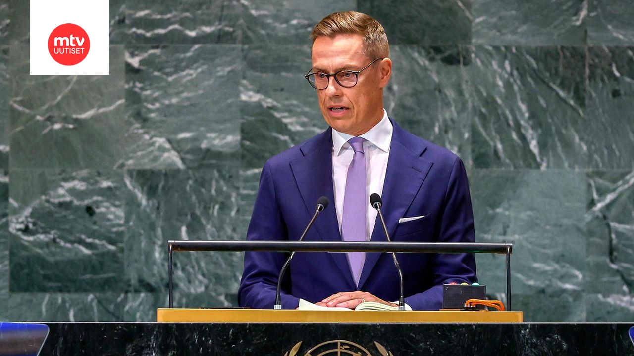 Stubbin ensimmäinen YK-puhe presidenttinä | MTV Uutiset