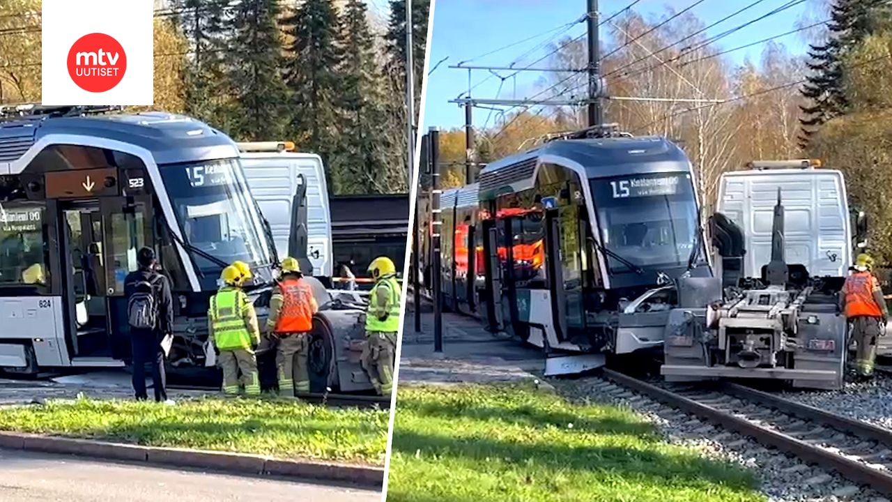 Kuorma-auto ja pikaratikka kolaroivat | MTV Uutiset
