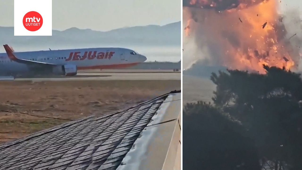 Etelä-Korean turmakoneen viimeiset hetket tallentuivat videolle | MTV Uutiset