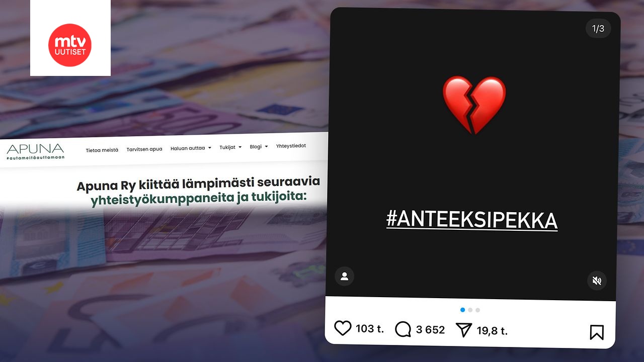 Useat yritykset kiistävät yhteistyön Apuna ry:n kanssa | MTV Uutiset