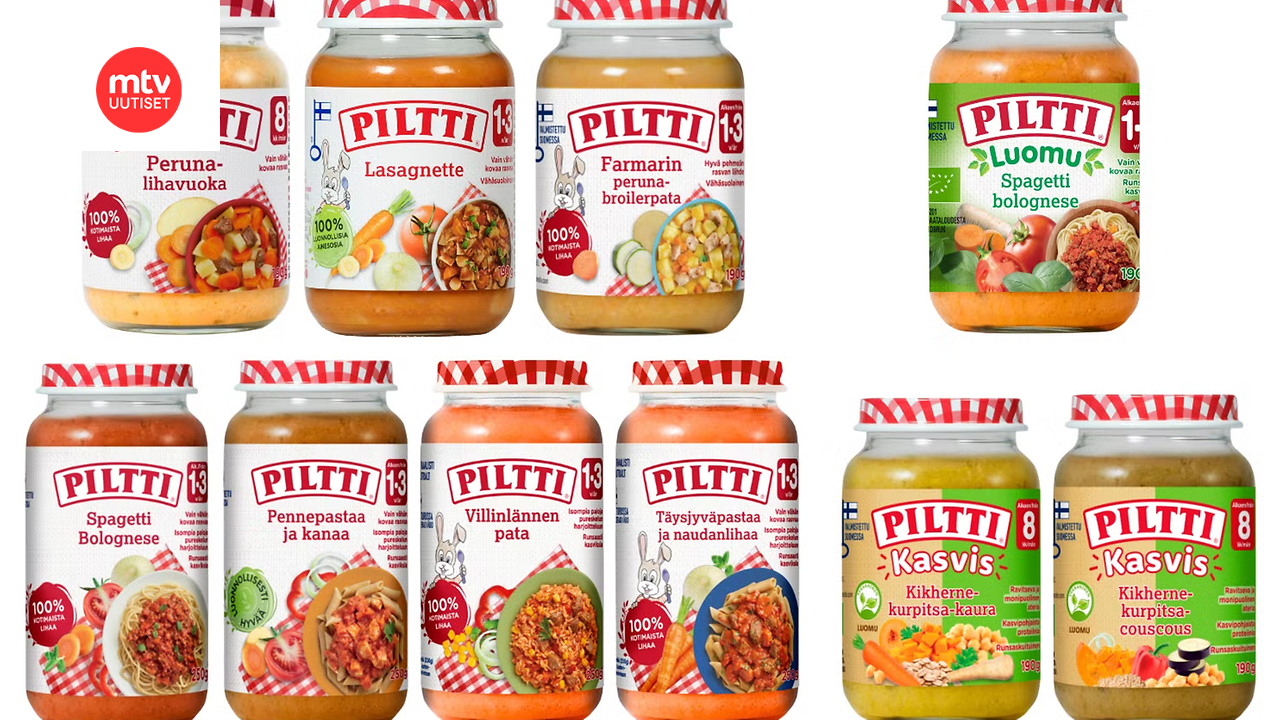 Jättimäärä Piltti-lastenruokia vedetään myynnistä | Makuja | MTV Uutiset