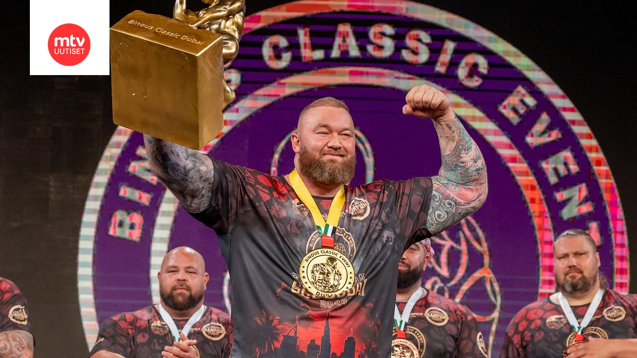 Hafthor Julius Björnsson teki maastavedon maailmanennätyksen 505 ...