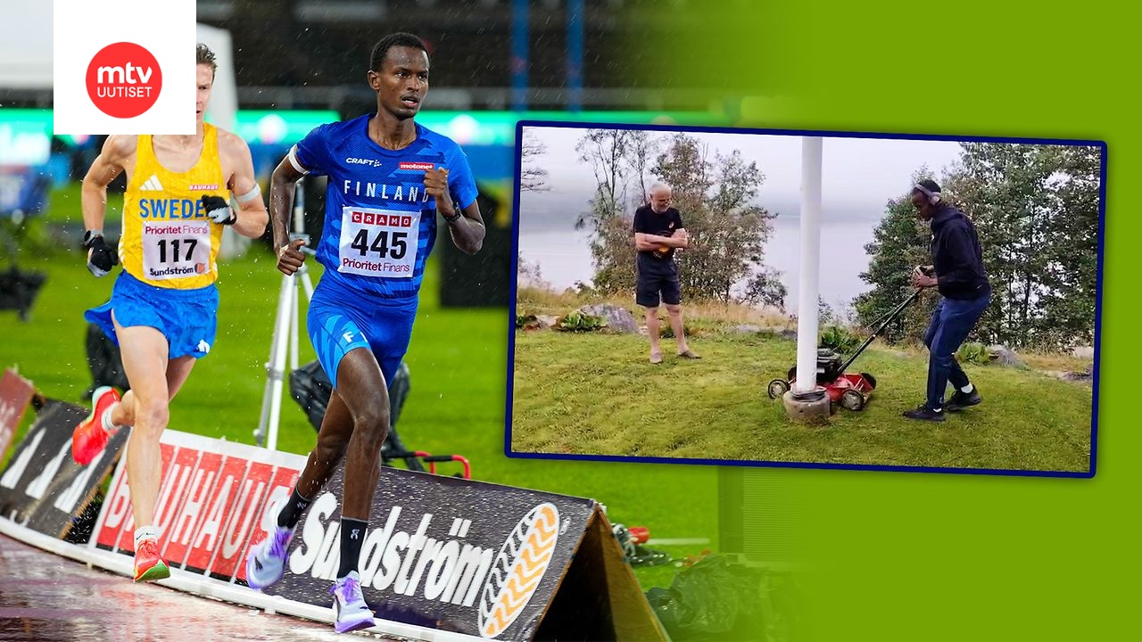 Mustafa Muuse joutui leikkaamaan Lasse Virénin nurmikon | MTV Uutiset
