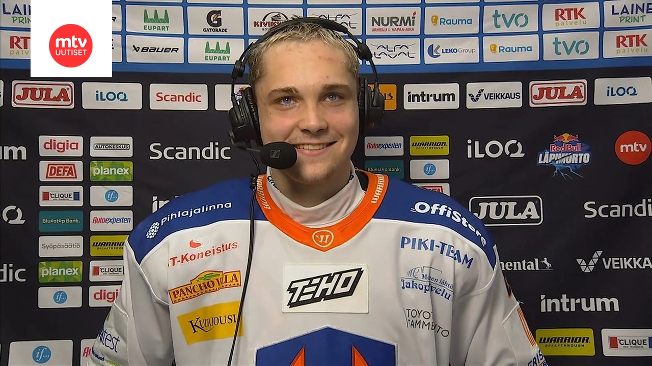Tapparan Oliver Suvanto, 17, nousi heti SM-liigan iloiseksi ...