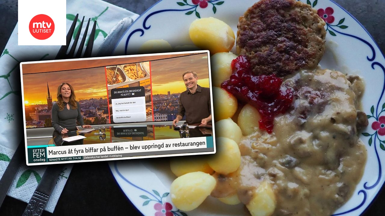 Kohu Ruotsissa: Marcus söi neljä pannupihviä | Makuja | MTV Uutiset