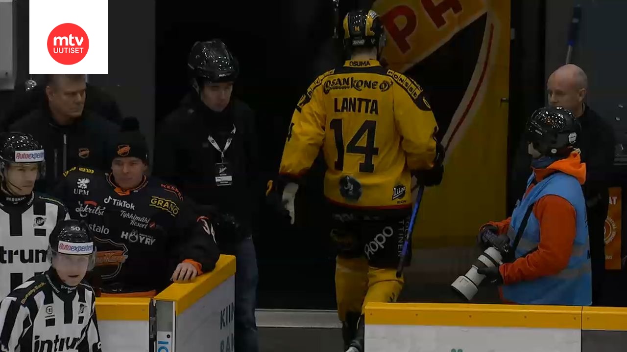 KalPan Jaakko Lantta potkaisi vastustajaa, lensi ulos | MTV Uutiset
